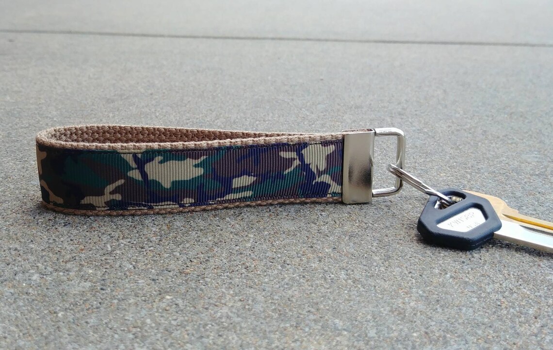 Camo Key Fob Wristlet Camouflage Keychain. Army Camo. Hunter | Etsy