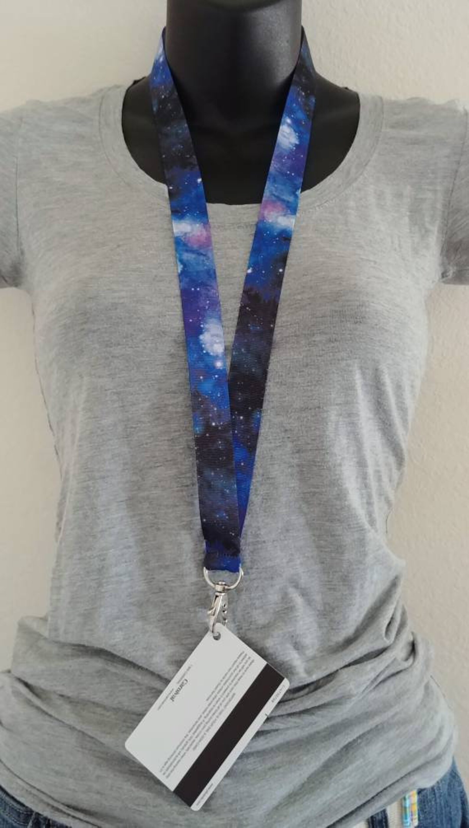 Galaxy Lanyard Outer Space Ribbon Lanyard. Astronomy ID Badge | Etsy