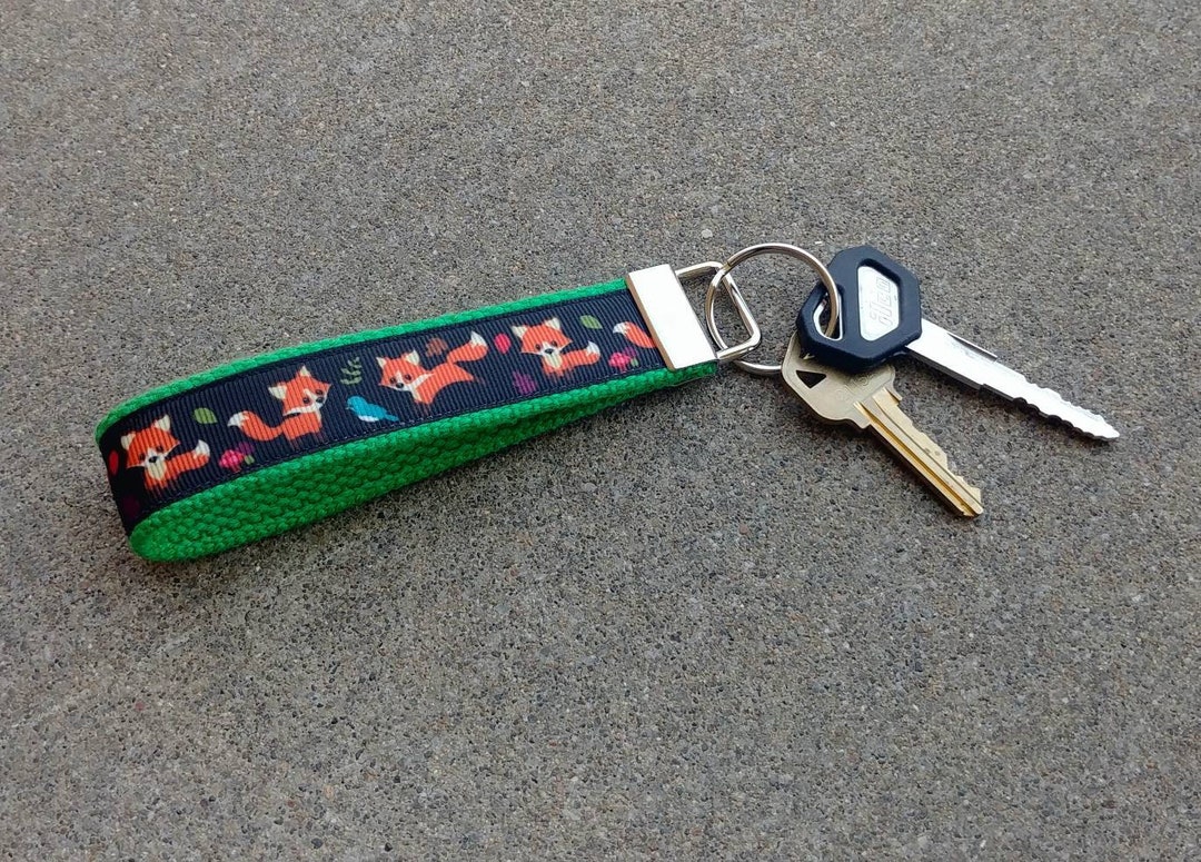 Fox Woodland Frolic Key Fob Wristlet! Foxes Keychain. Fall Harvest ...