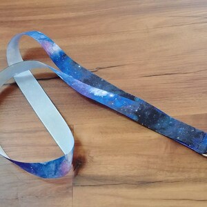 Galaxy Lanyard! Outer Space Ribbon Lanyard. Astronomy ID Badge Holder ...