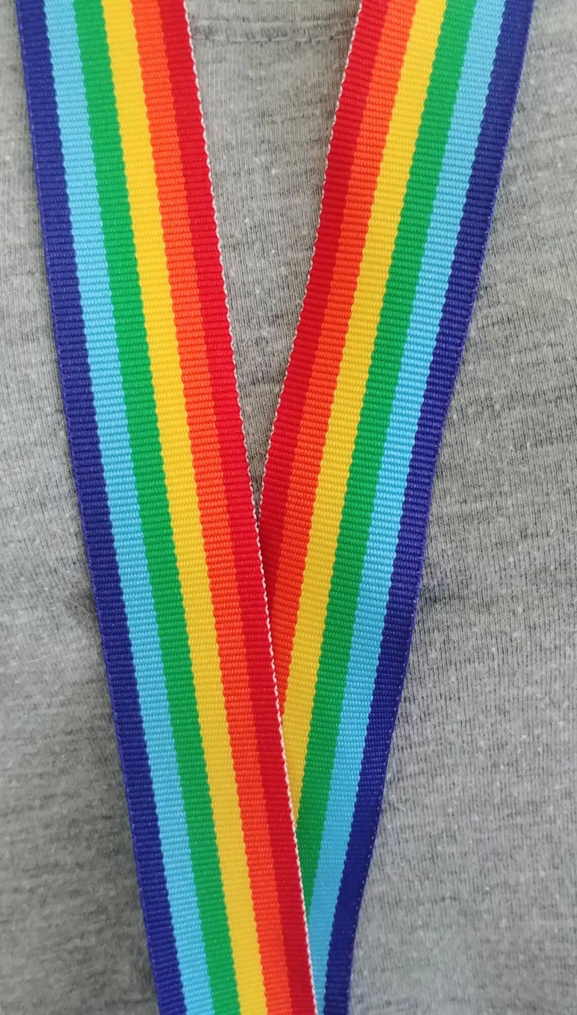 Rainbow Pride Lanyard LGBTQ Flag Ribbon Lanyard. Gay Pride ID - Etsy
