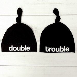 Twins Baby Gift, Baby Hat, Newborn Hospital Hat, Twin Onesies®, Twin ...