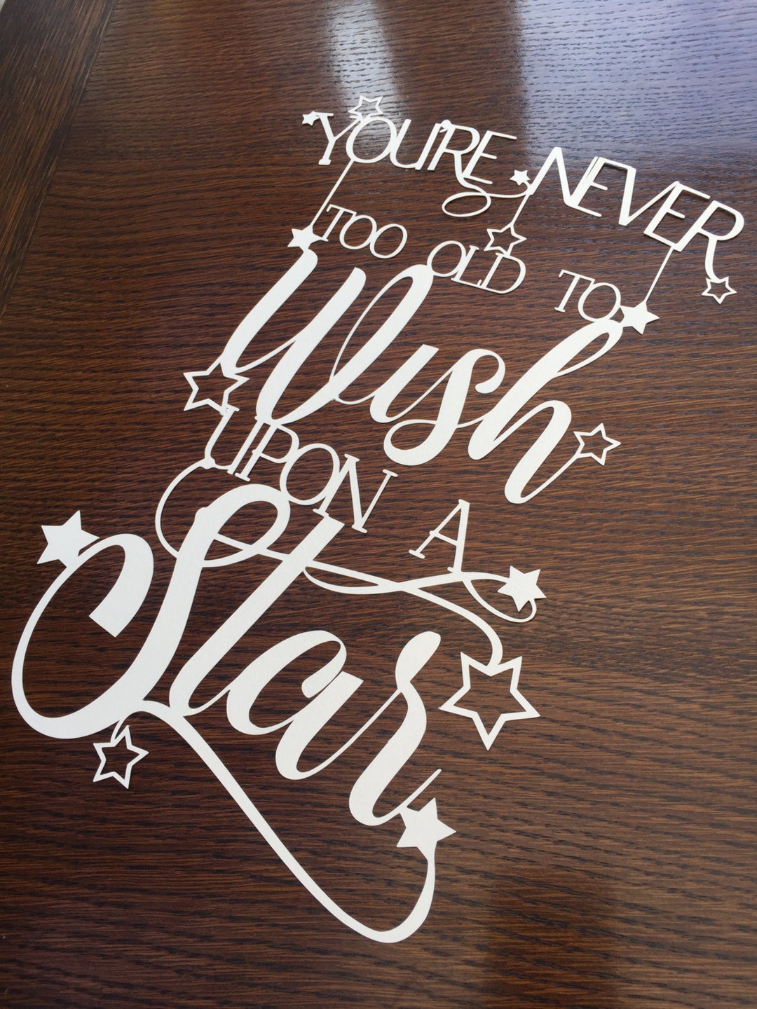 Wish Upon a Star Papercut Template - Personal and Commercial Use - Etsy