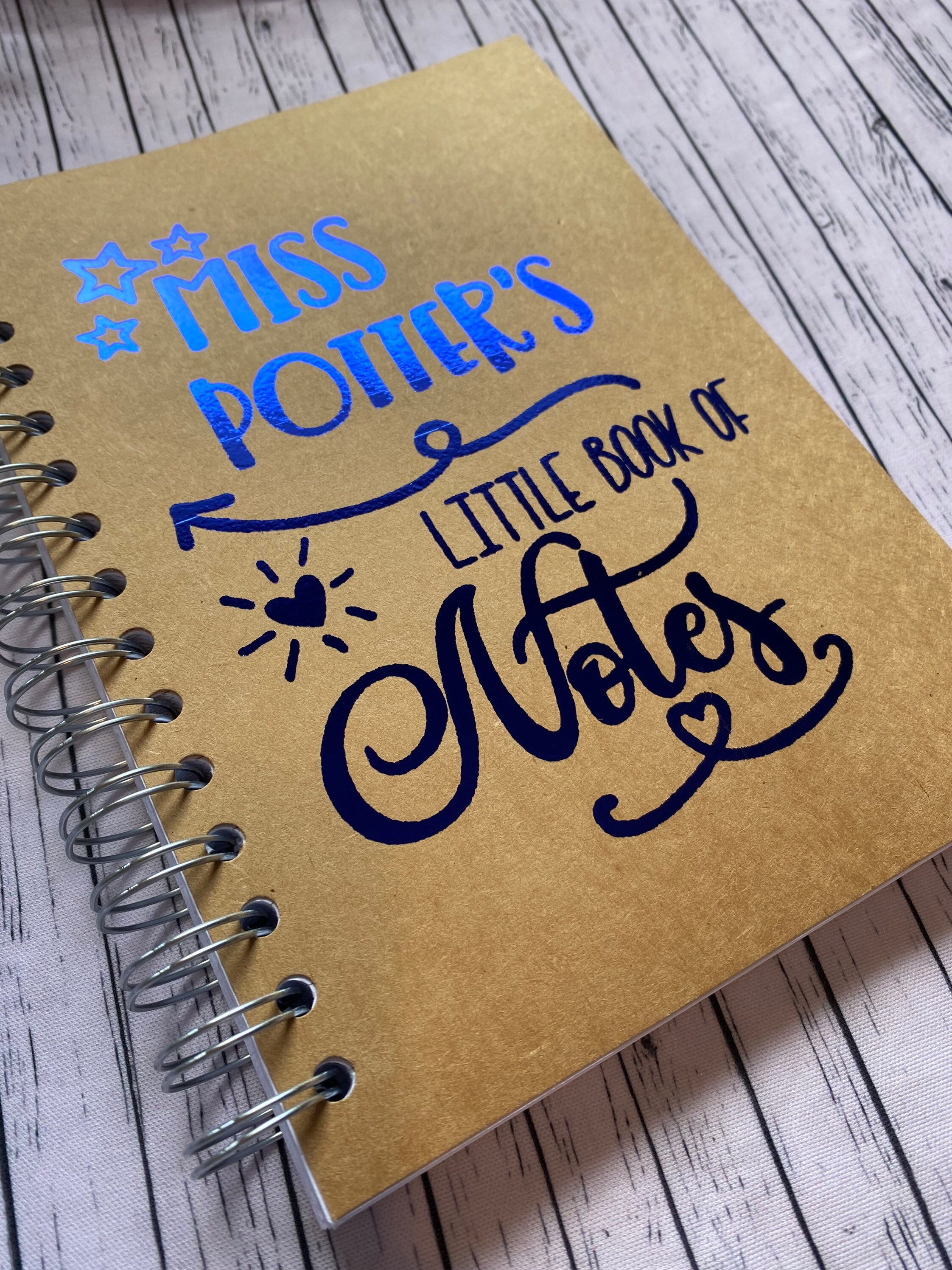Personalised Little Book of Notes Teacher Notebook A5 or - Etsy UK