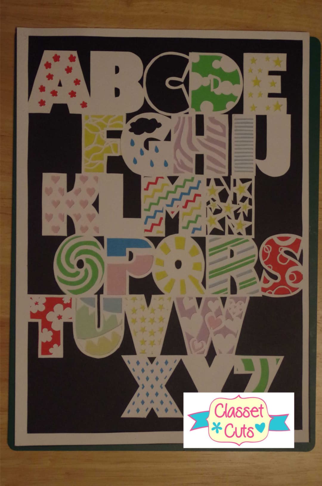 Funky Alphabet Paper Cut Template - Personal and Commercial Use - Etsy