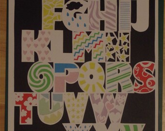 Alphabet Perforated Paper. Alfabeto De Papel Picado. - Etsy