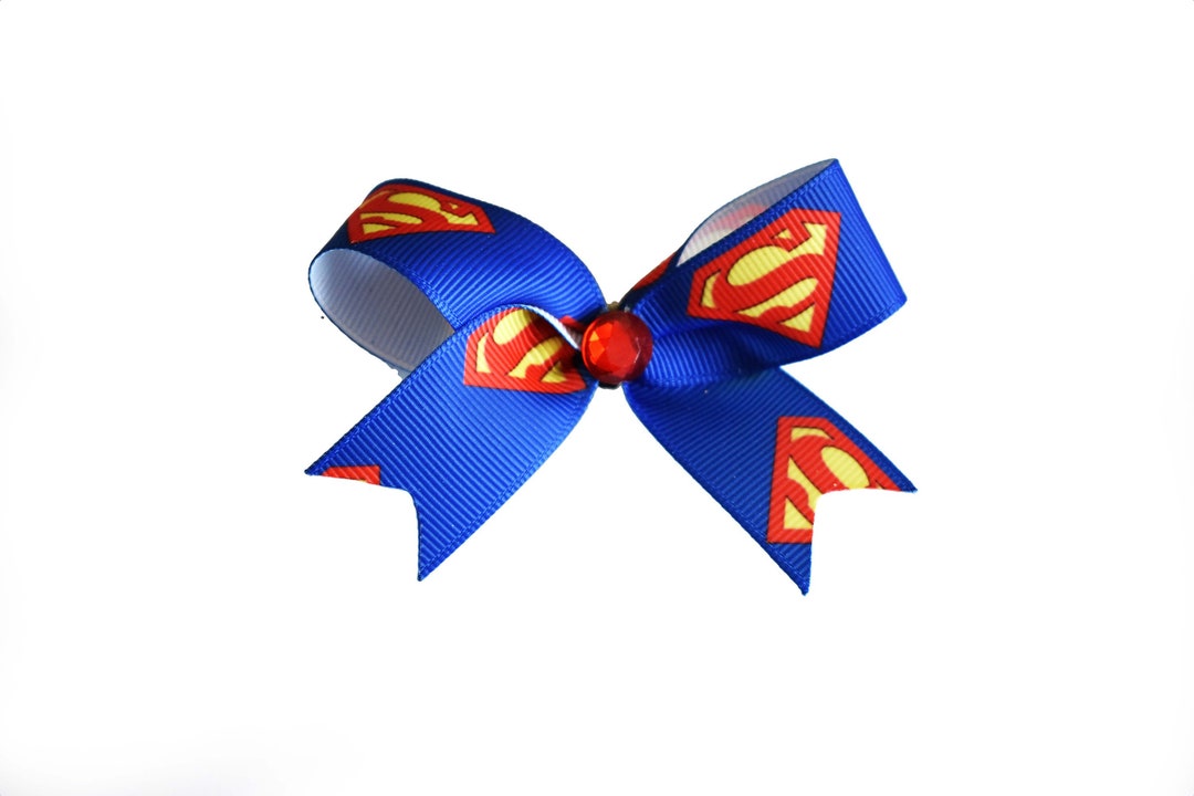 SUPERMAN Ribbon (small Bow) - Etsy