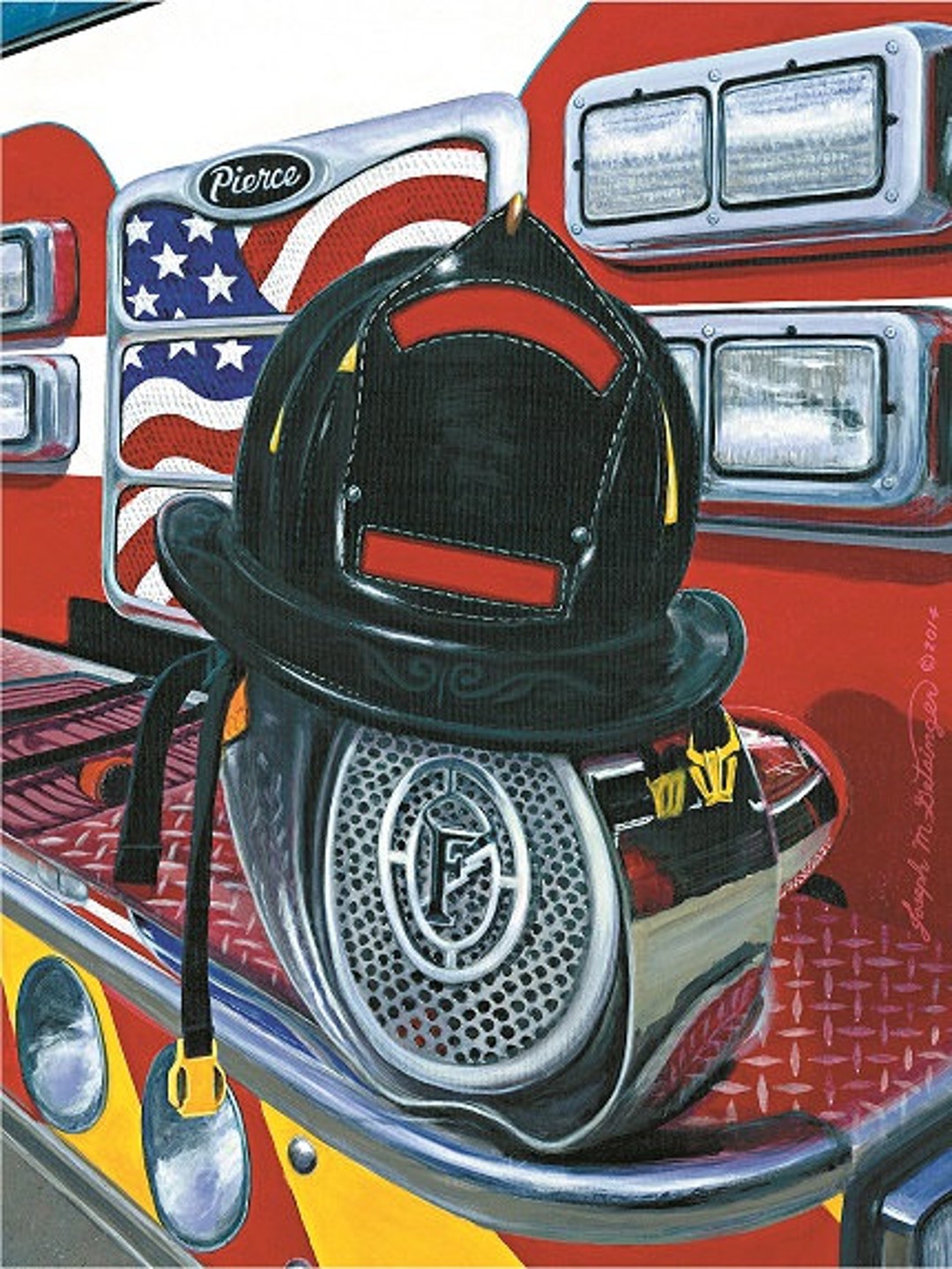 FIRE HELMET I Black Print Personalized - Etsy