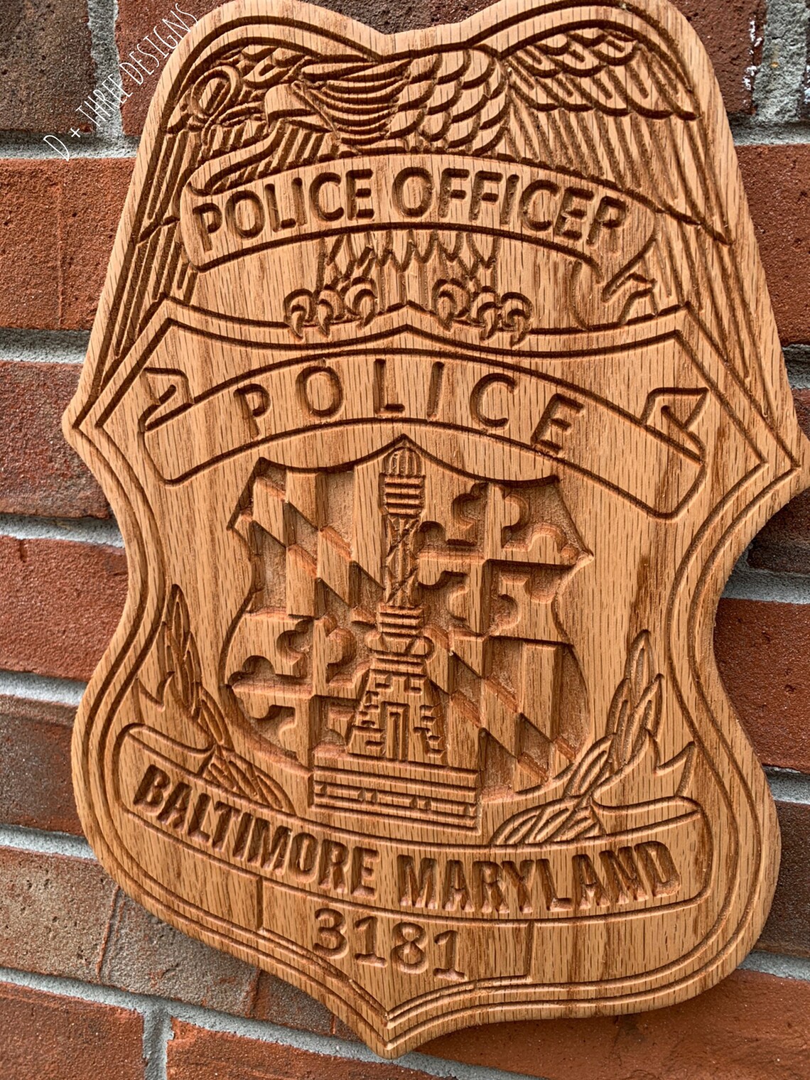 Baltimore Police // Personalized Police Badge or Patch // | Etsy