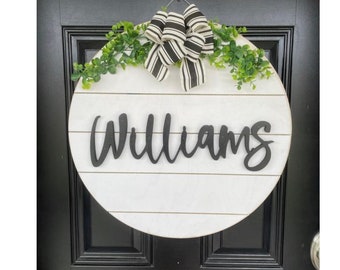 Welcome Southern Farmhouse Wooden Door Hanger Sign Sunflower | Etsy