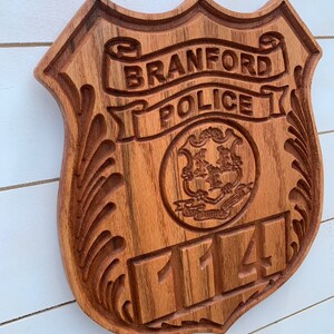Branford CT Personalized Police Badge or Patch // Police Retirement ...