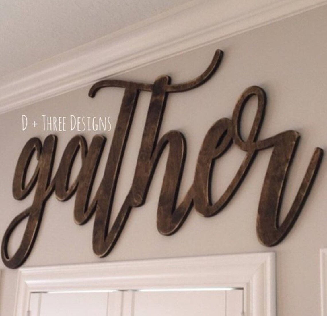 Wooden Gather Sign 12 to 60 Wide Large Wooden | Etsy