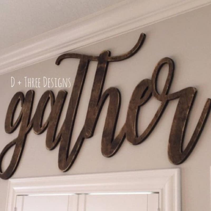 Gather Sign - Etsy
