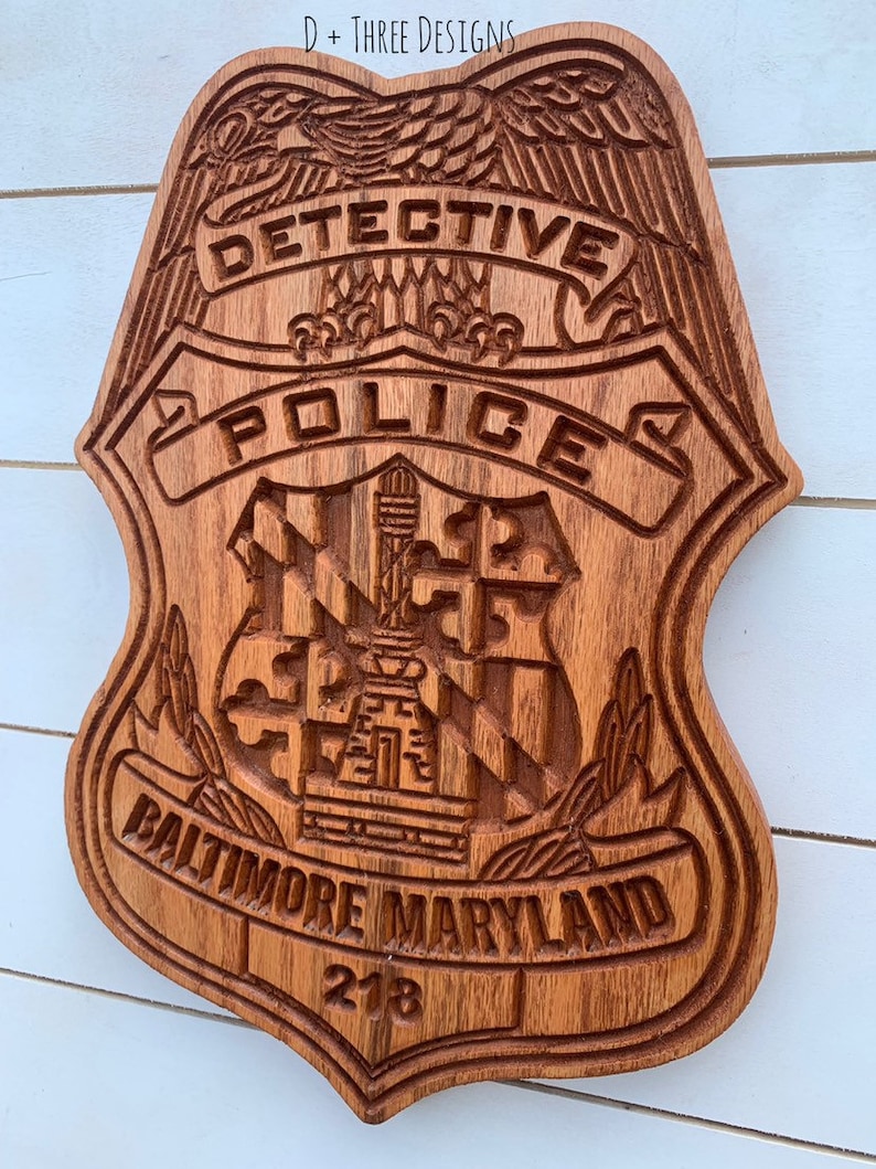 Baltimore Police // Personalized Police Badge or Patch // - Etsy