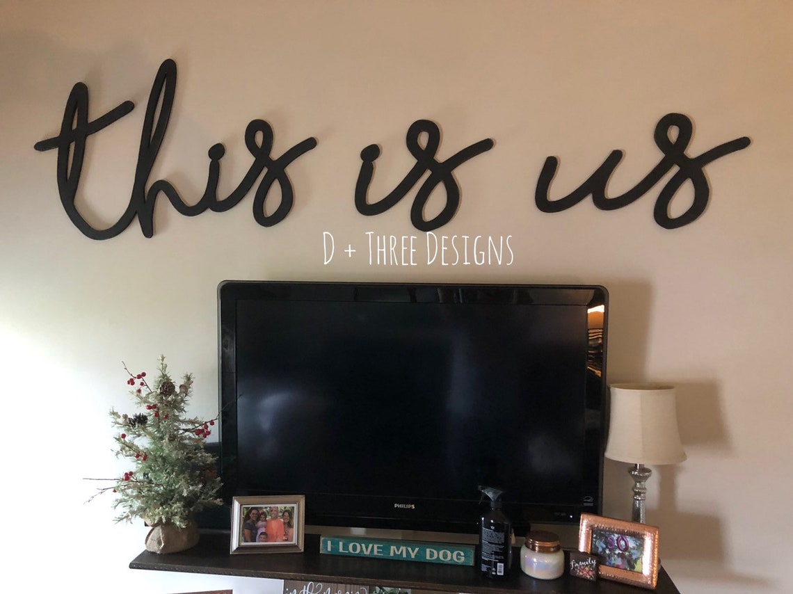 This is Us Wooden Words, This is Us Farmhouse Living Room Sign, This is ...