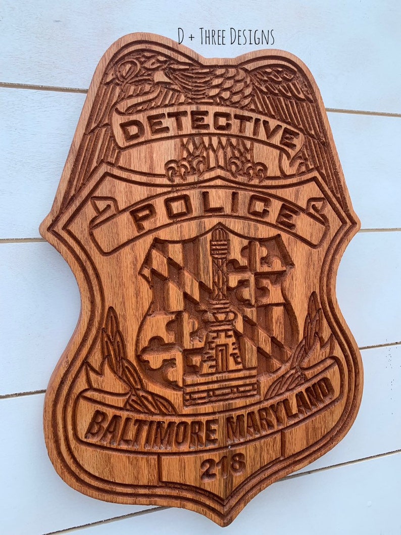 Baltimore Police // Personalized Police Badge or Patch // - Etsy