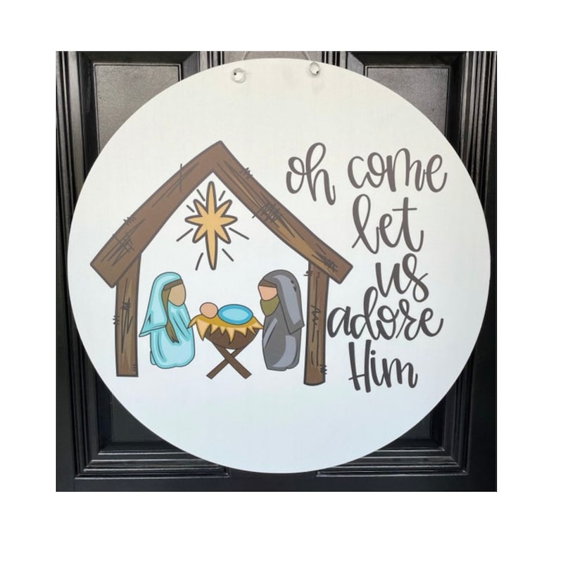 Nativity Door Hangers - Etsy