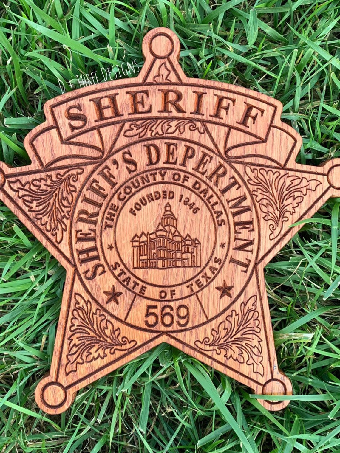 Wooden Police Badge or Patch // Police Retirement // Police Gift ...