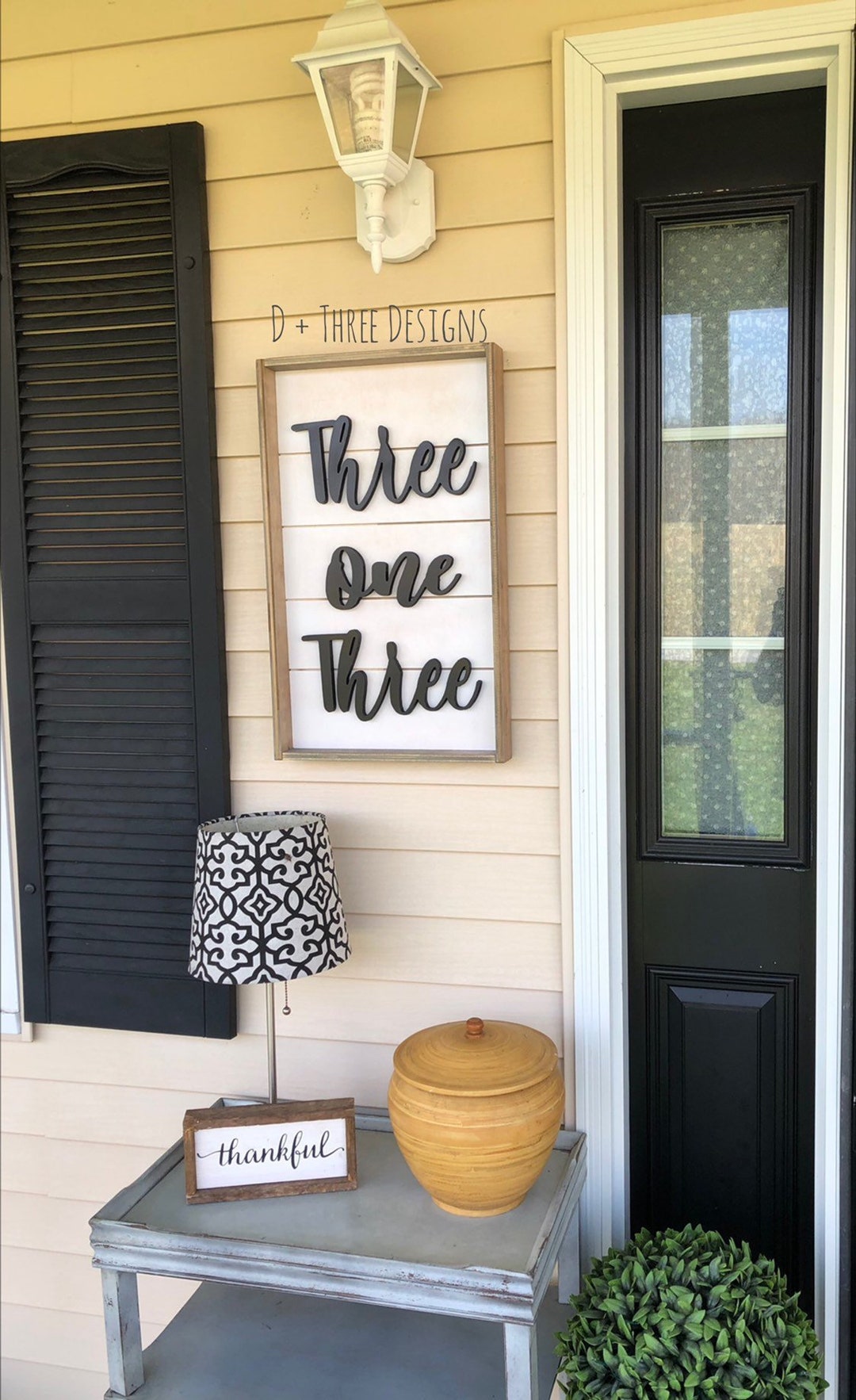 Rustic House Numbers | Farmhouse Address Sign | Modern House Number ...