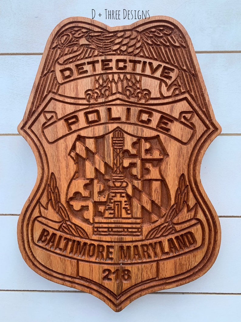 Baltimore Police // Personalized Police Badge or Patch // - Etsy