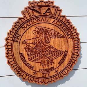 FBI National Academy Wooden Badge / FBI Badge / FBI National Academy - Etsy