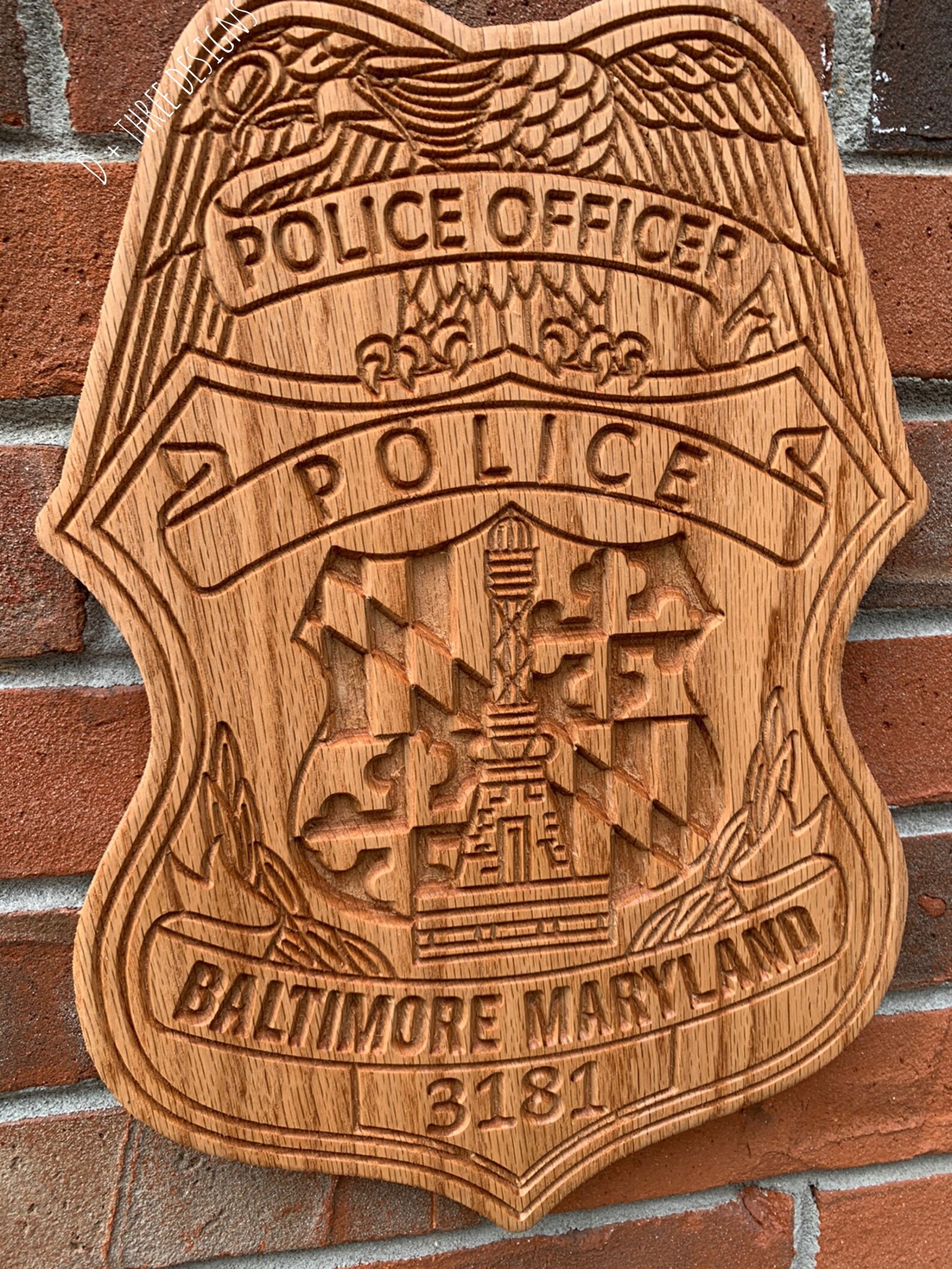 Baltimore Police // Personalized Police Badge or Patch // | Etsy