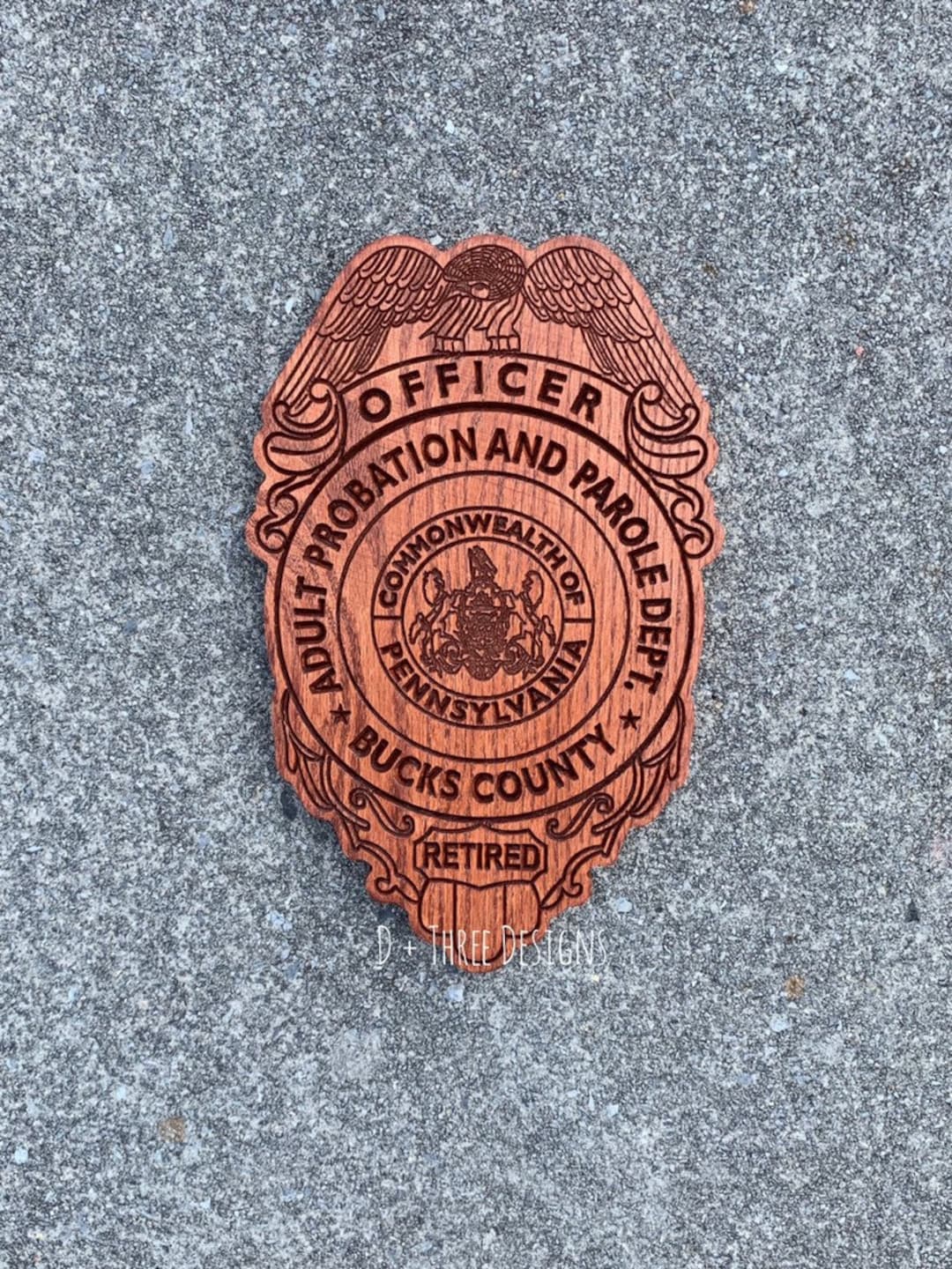 Personalized Probation Officer Badge or Patch // Police Retirement ...