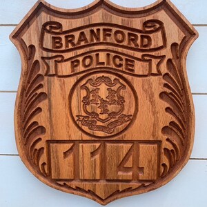 Branford CT Personalized Police Badge or Patch // Police Retirement ...