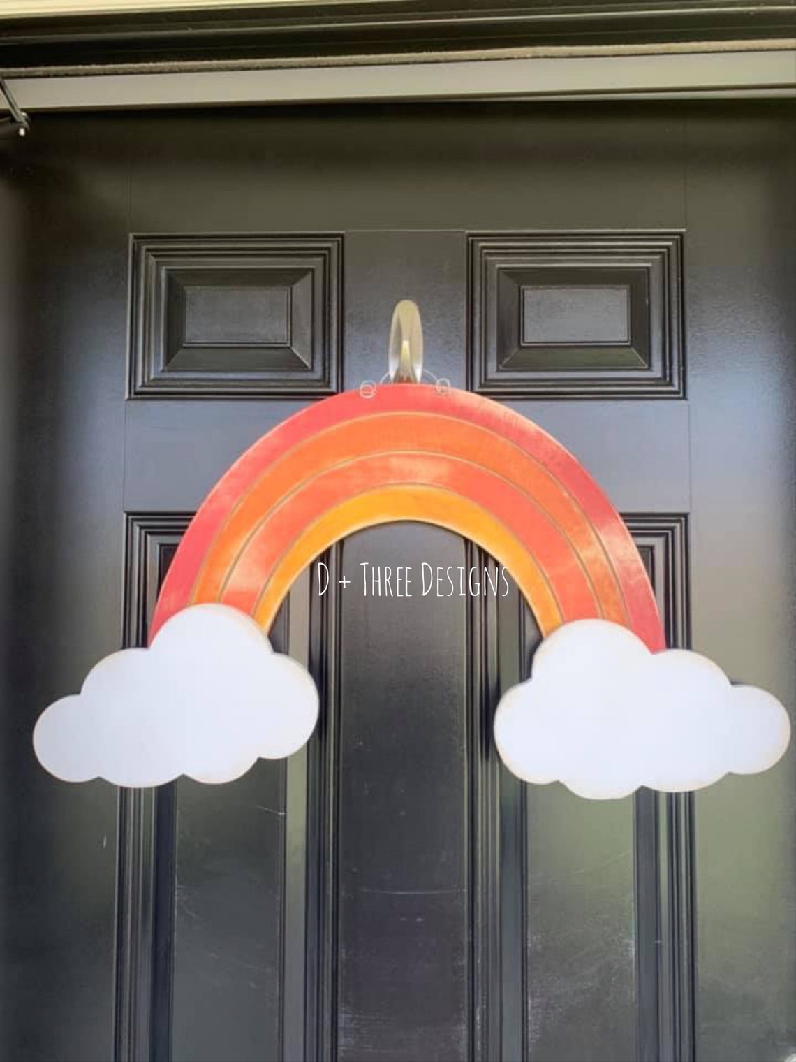 Rainbow Door Hanger // Colorful Door Hanger // Rainbow Decor | Etsy