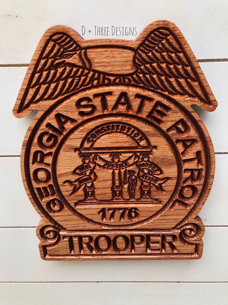 Georgia State Police Personalized Police Badge or Patch // | Etsy