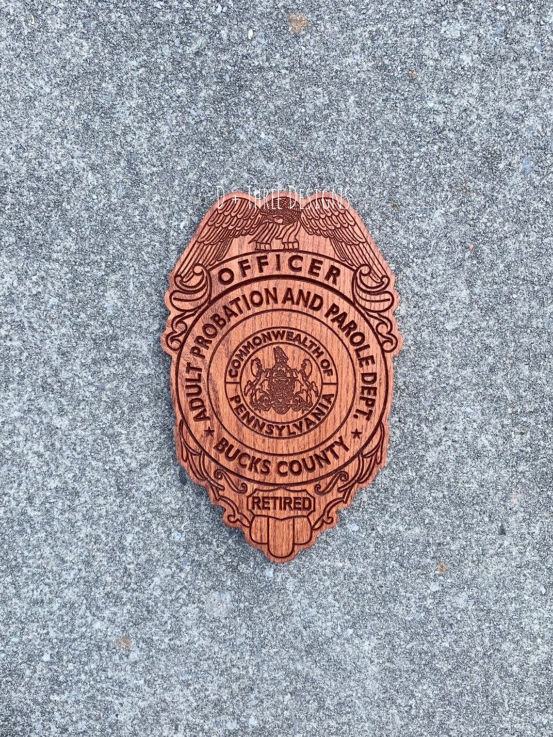 Personalized Probation Officer Badge or Patch // Police Retirement ...