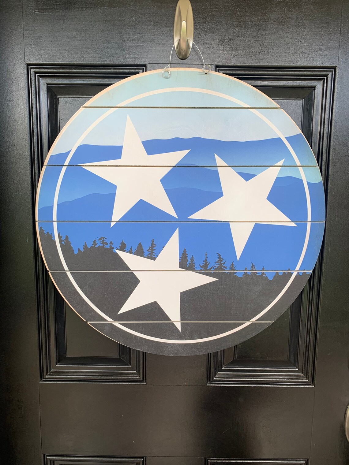 Tri Star Home Tennessee Mountain Wooden Door Hanger // Fathers Day Man ...
