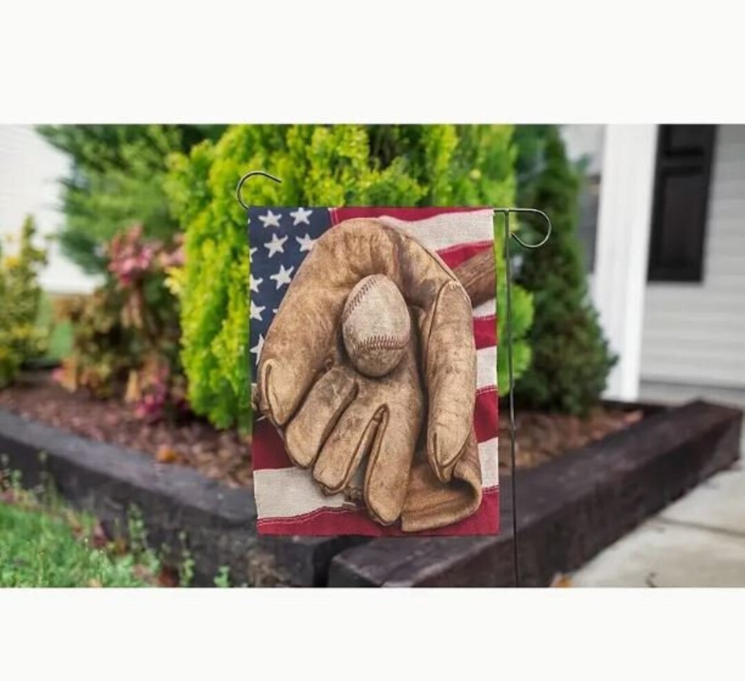 Baseball Flag Baseball Garden Flag Baseball Welcome Flag Baseball Yard ...