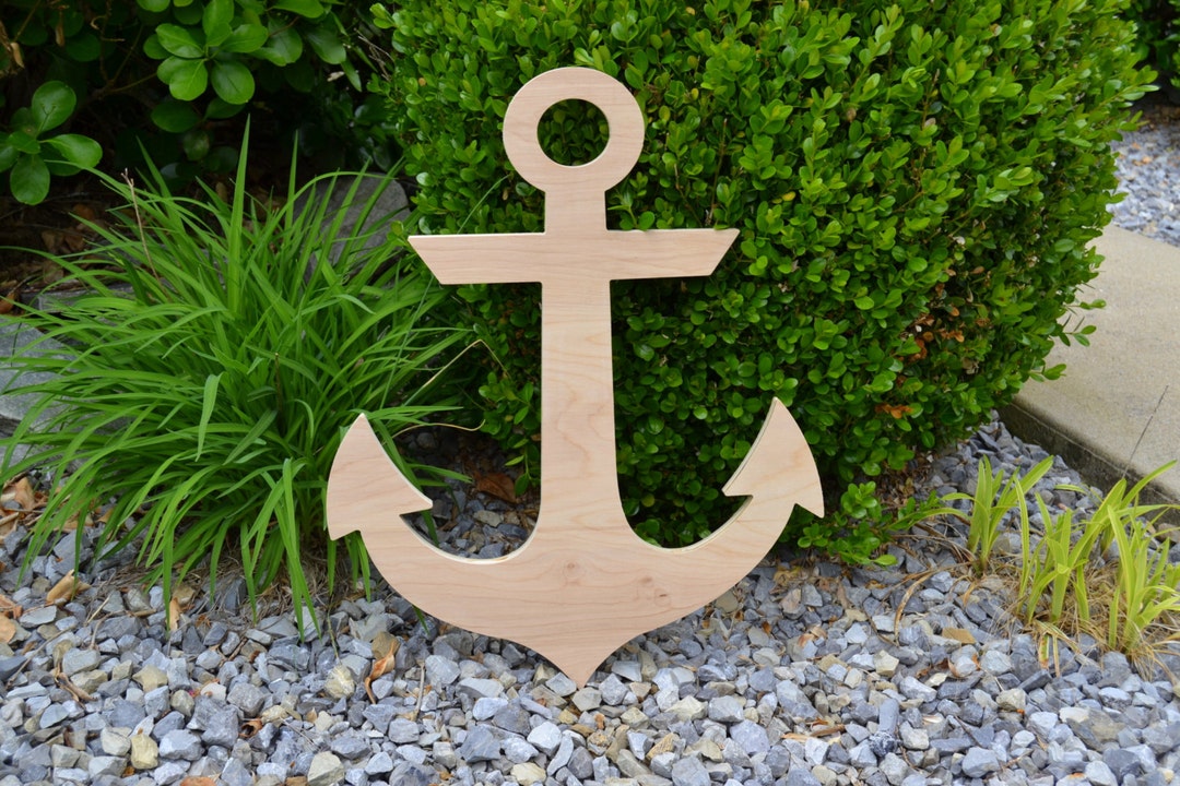 Wooden Anchor Nautical Anchor Anchor Decor Anchor Made From Wood ...