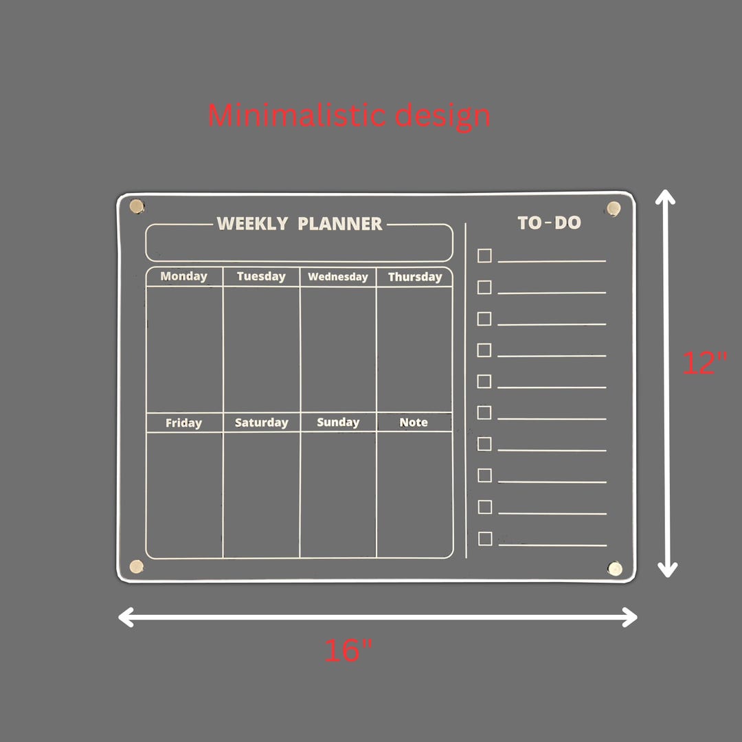 Plastic Acrylic Personalizable Calendars , Raw Material - Etsy