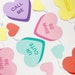 Candy Hearts Banner | Valentines Day Party Bunting | Instant Digital ...