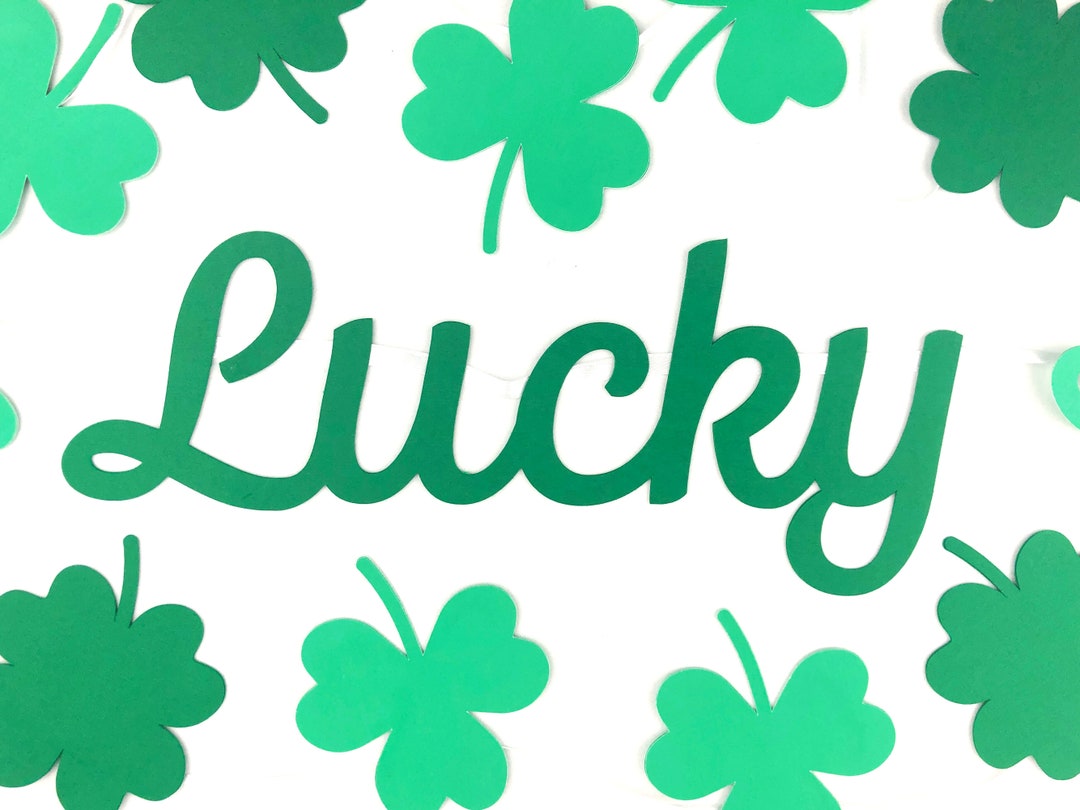 Lucky Shamrock Banners | St. Patrick's Day Garland | Clover Instant ...