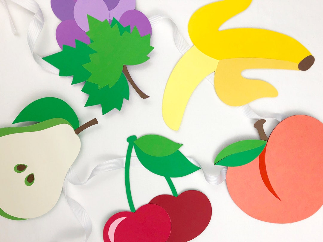 Fruit Banner | Summer Bunting | Classroom Garland | Instant Digital ...