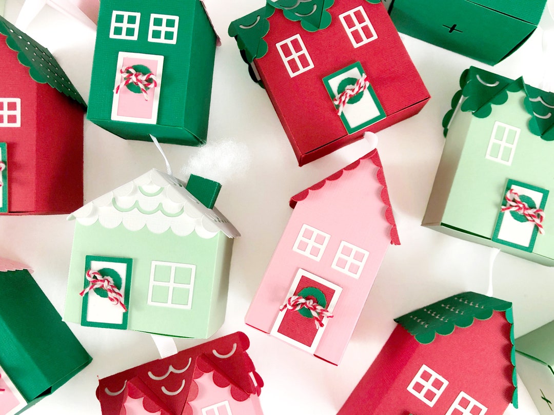 Christmas House Boxes | Advent Calendar Garland | Gingerbread Instant ...