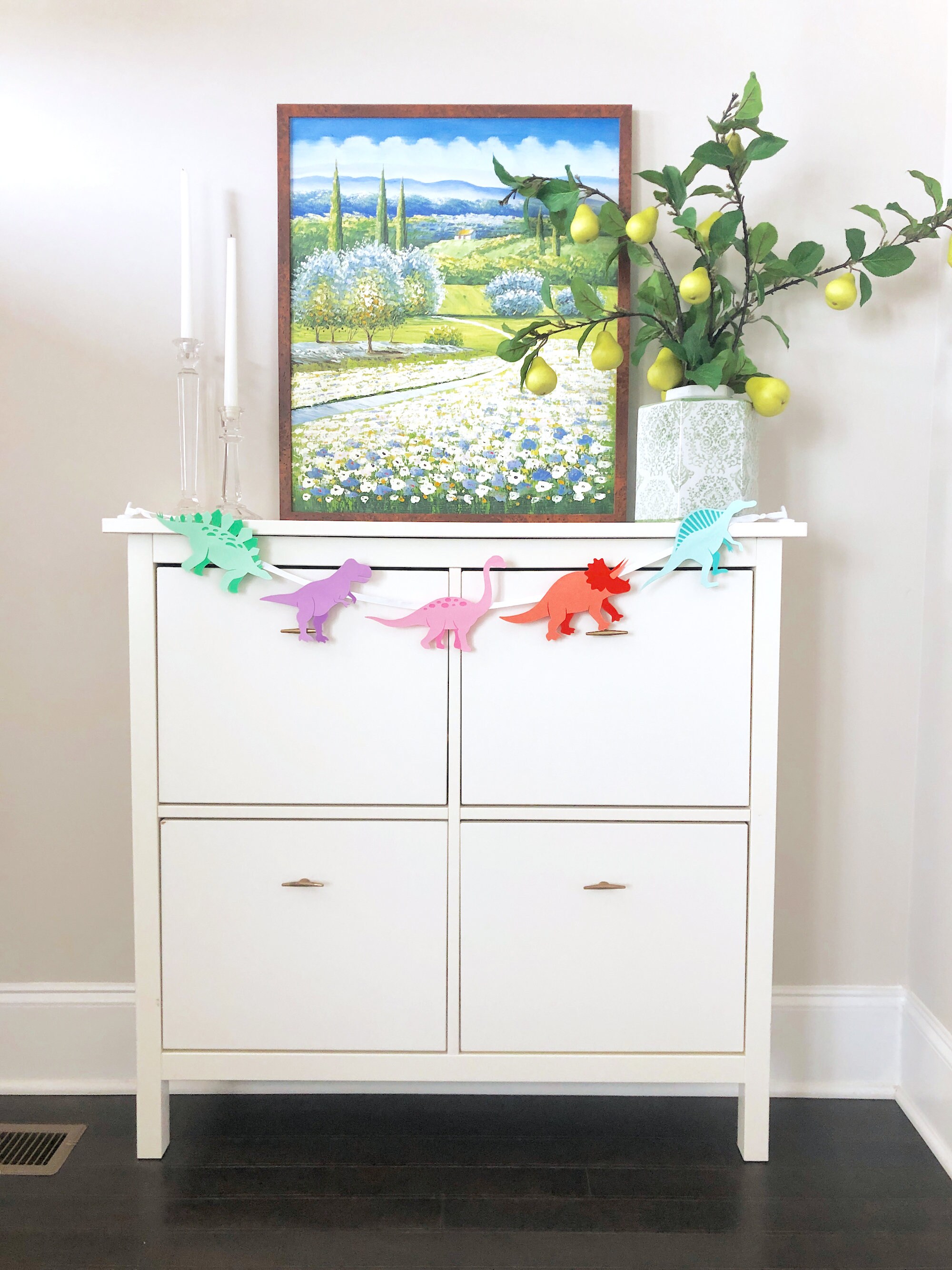 Dinosaur Banner Birthday Party Bunting Instant Digital | Etsy