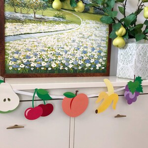 Fruit Banner | Summer Bunting | Classroom Garland | Instant Digital ...