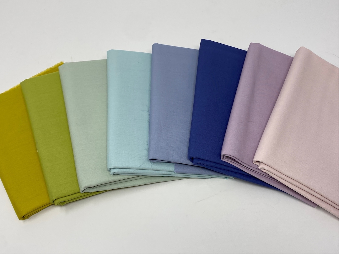 Fresh Linen Art Gallery Cotton Fabric Bundle | 8 Solid Quilting Fabric ...