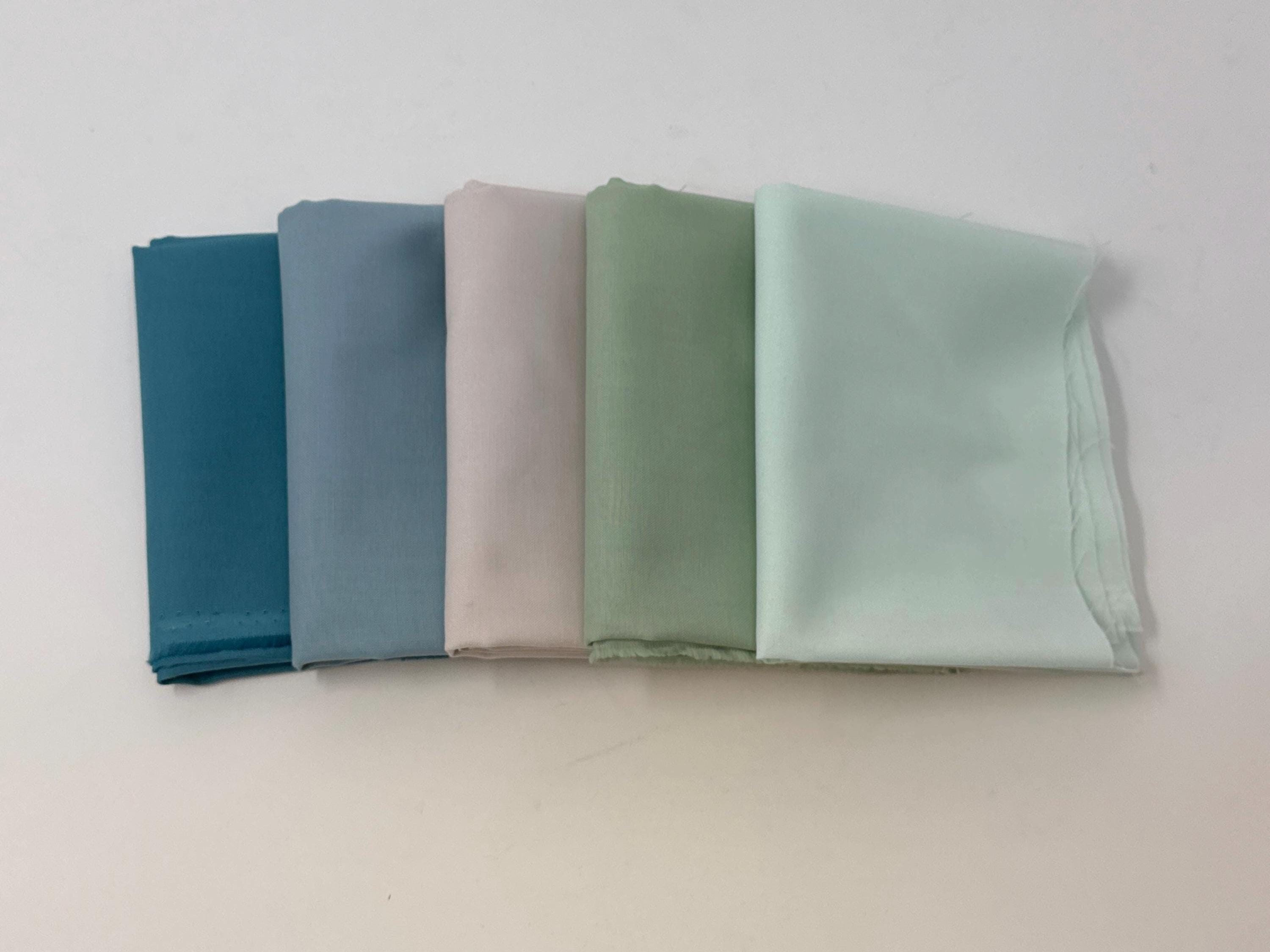 Coastal Palette Riley Blake Cotton Solids Curated Fabric Bundle | 5 ...