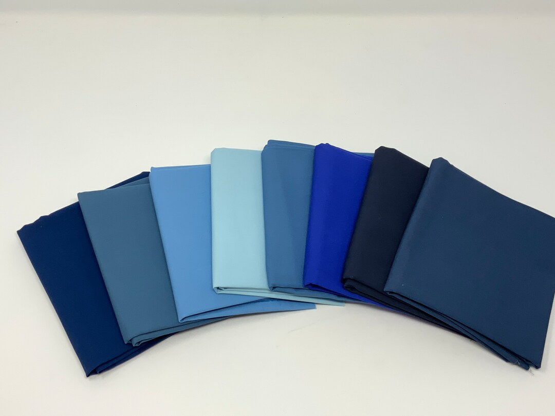 All Blue Curated Riley Blake Confetti Cotton Solid Quilt Fabric ...