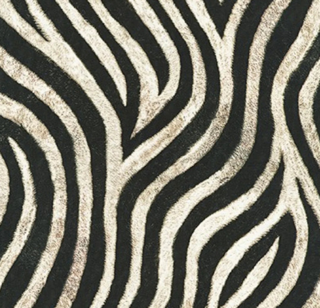 Zebra Print Fabric 100% COTTON Fabric Wild From Animal - Etsy