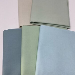 Coastal Palette Riley Blake Cotton Solids Curated Fabric Bundle | Blue ...