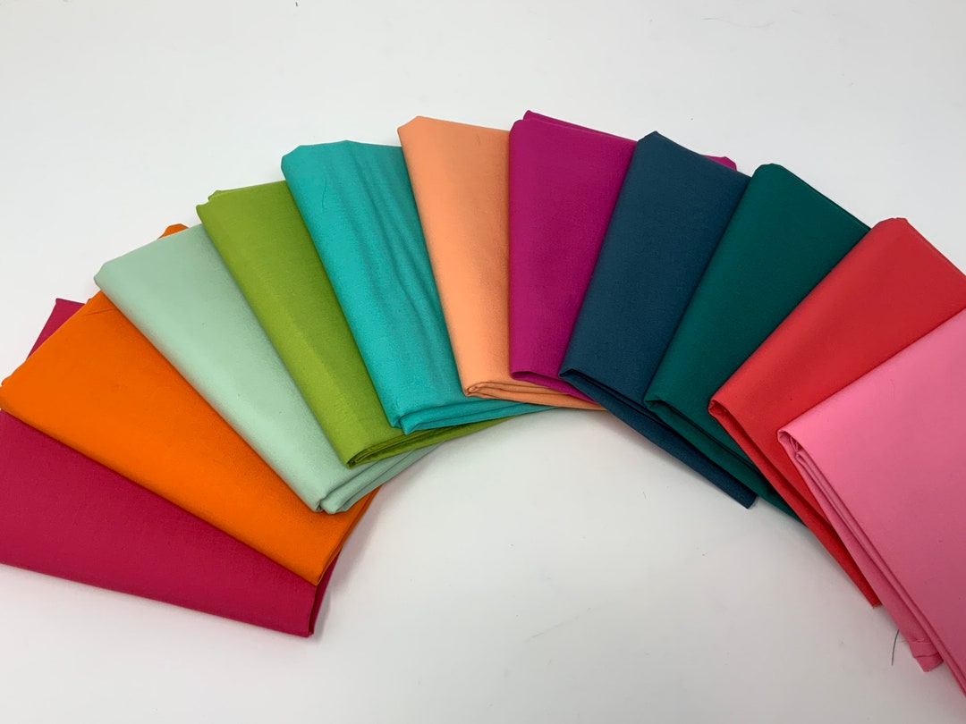 Beach Days Curated Riley Blake Confetti Cotton Solid Fabric Collection ...