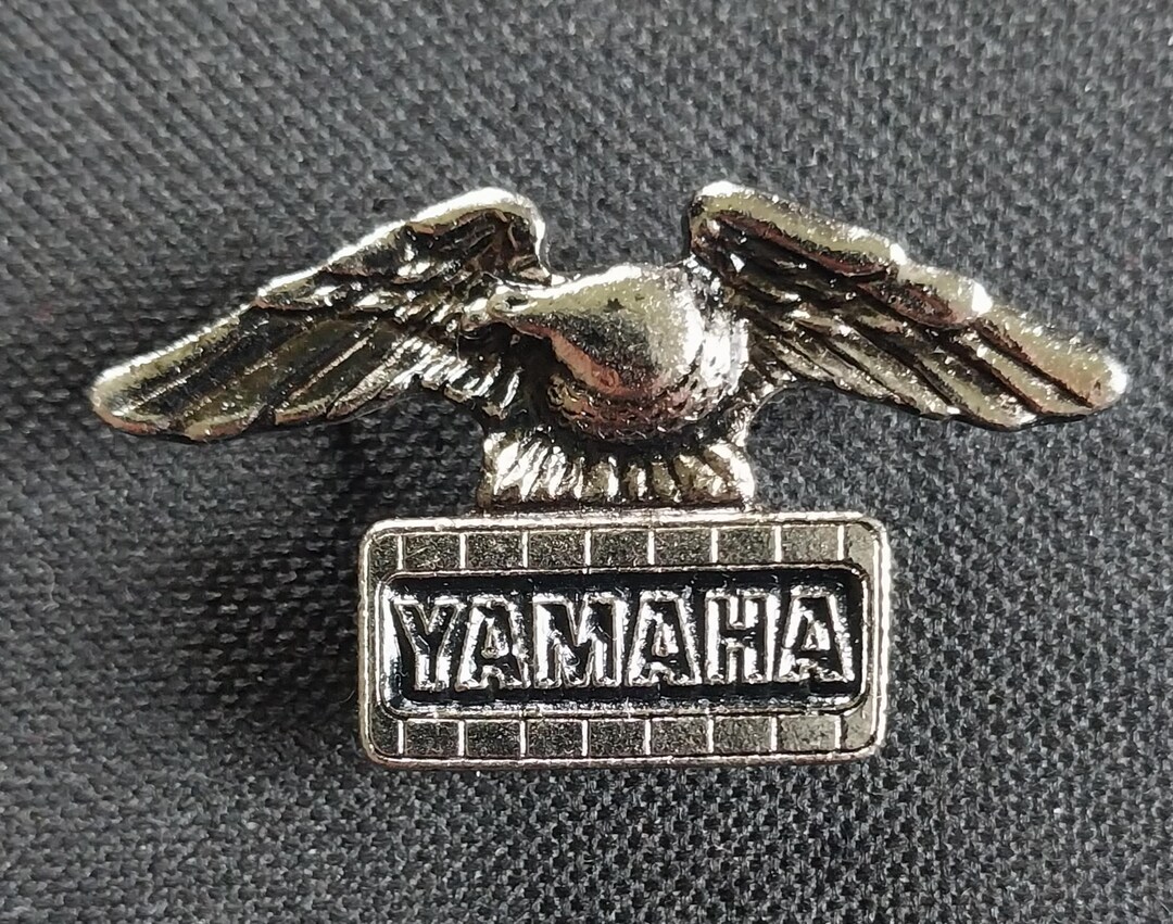 Vintage Yamaha Logo With Eagle PIN Biker Jacket Motorcycle Vest Old ...