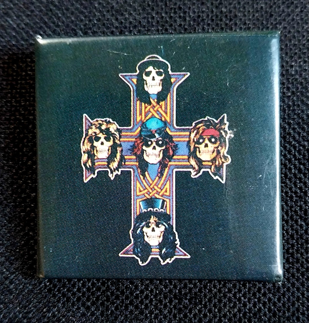 Guns N' Roses GNR 80s Rock Band Music Pin Badge Button ~ Album Cover ...