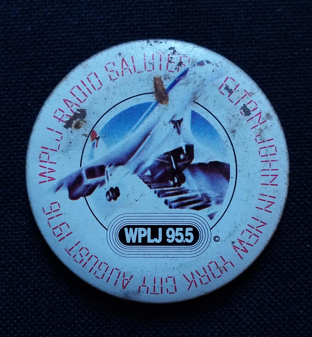 RARE Vintage Elton John in New York City WPLJ 95.5 Radio Salutes ...